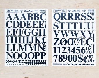 Rub on letters | Etsy