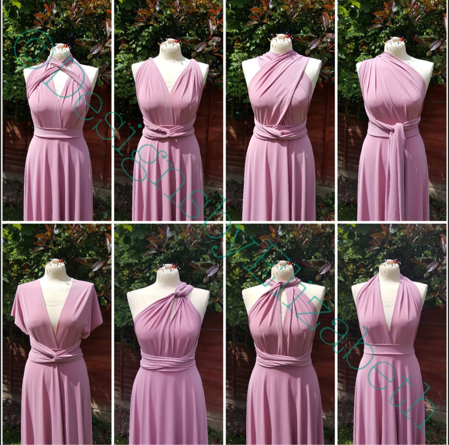 Bridesmaid dress wedding dress Infinity dress Convertible