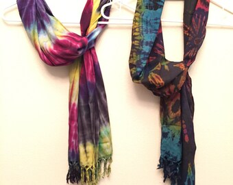 Tie dye scarf | Etsy