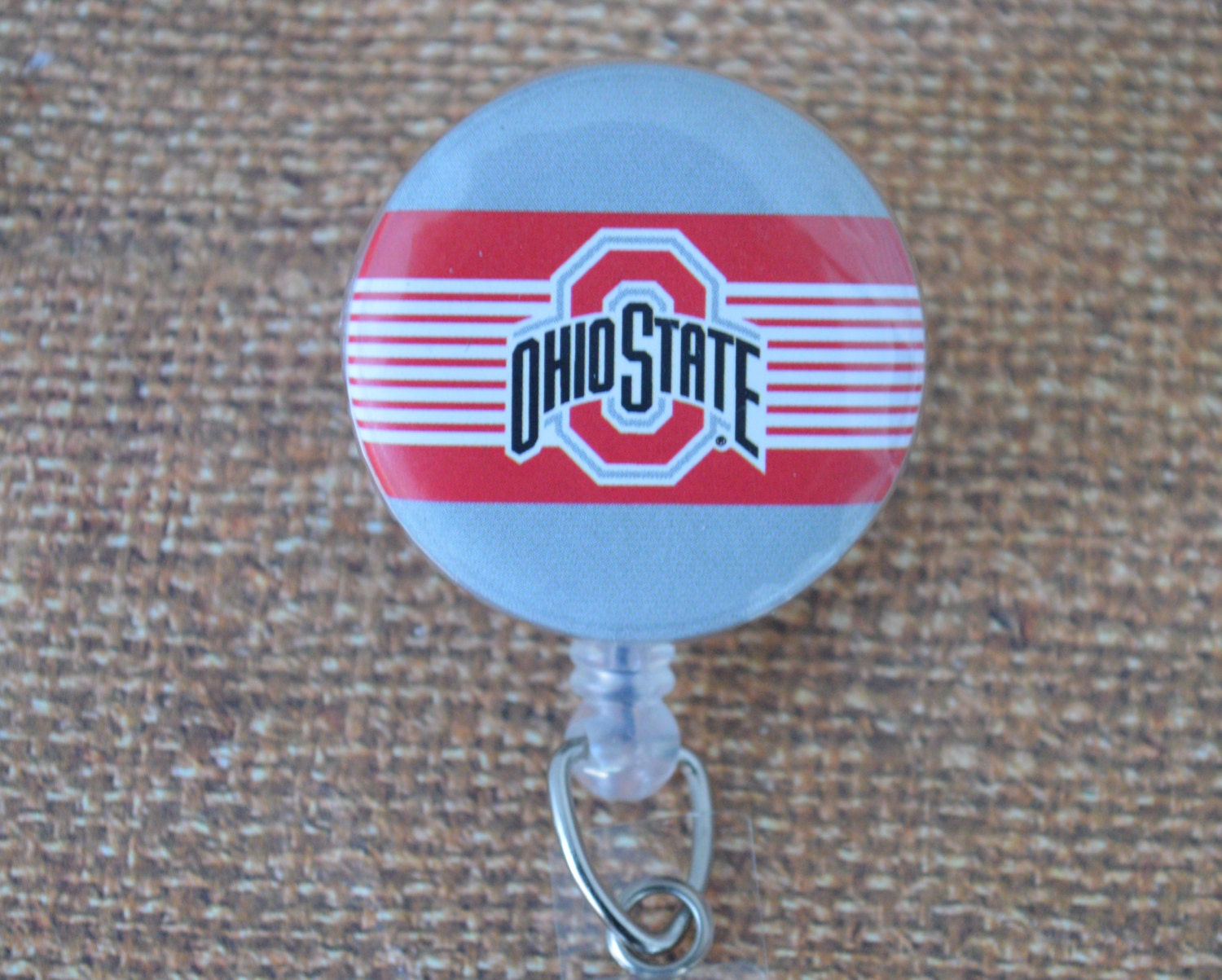 Ohio State OSU Retractable Photo ID Badge Holder Reel