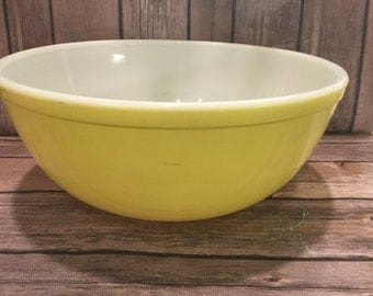 Yellow pyrex bowl | Etsy