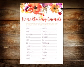 Baby animal match | Etsy