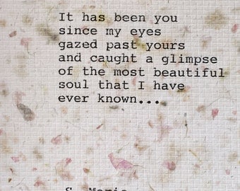 Soulmate poem | Etsy