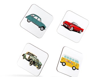 Vintage car coasters | Etsy