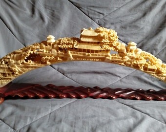 Carved faux ivory | Etsy