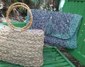 Raffia clutch | Etsy