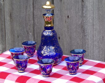 Bohemian decanter | Etsy