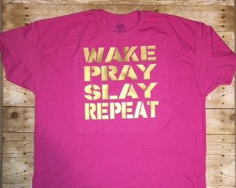 Wake pray slay | Etsy