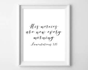 His mercies are new | Etsy