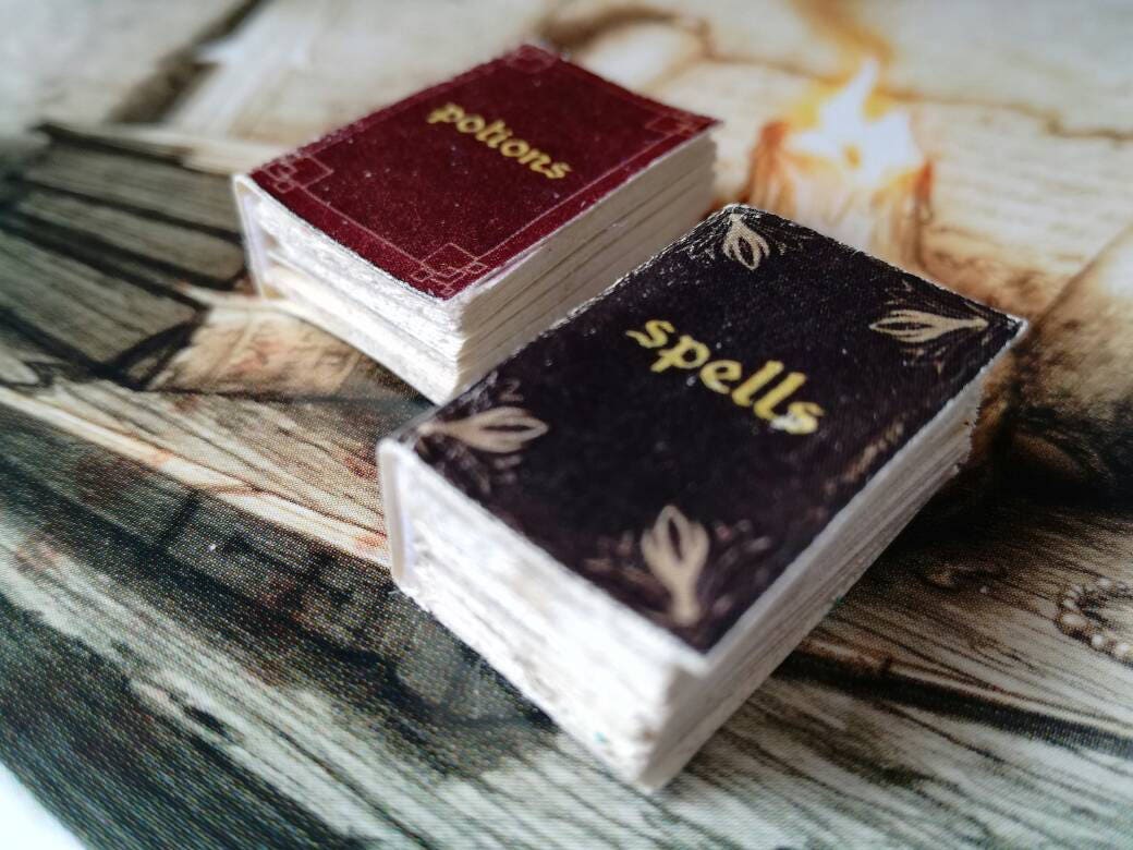 Wizard mini spell books spell books sorcerer's