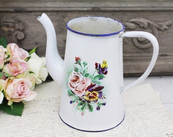 Floral coffee pot | Etsy