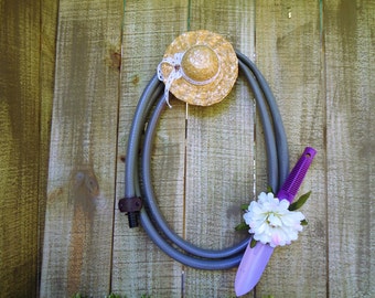 Garden hose wreath | Etsy
