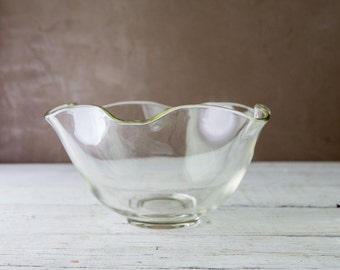 Fluted glass bowl | Etsy