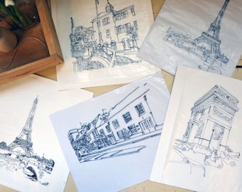 Custom line drawing | Etsy