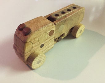 Wooden fire truck | Etsy
