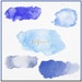 Blue Watercolor Brush Strokes Blue Watercolor Clipart Blush