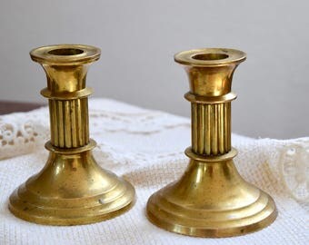 Brass candlesticks | Etsy