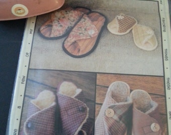Adult slipper pattern PDF tutorial Instant download sewing