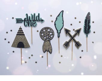 Teepee cake topper | Etsy