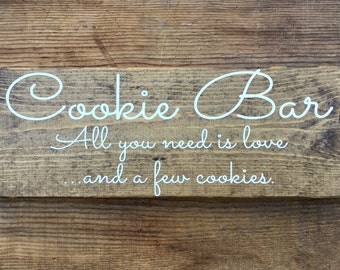 Cookie bar signs | Etsy