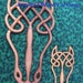 Trinity Love Knot Heart-Shaped Celtic Wood Carving Irish