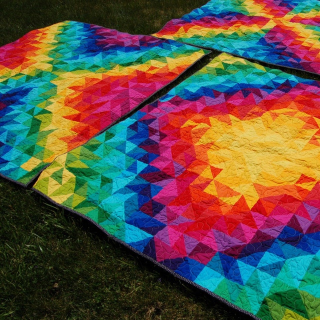 Patterns for Color Drenched Quilts and More by CoopCrafts on Etsy