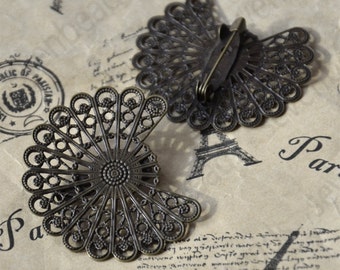 Filigree brooch | Etsy