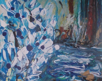 Bluebonnet painting | Etsy