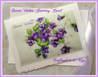 Violet card | Etsy