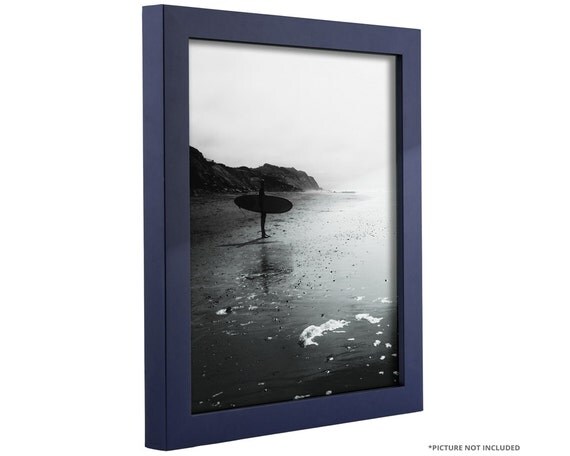 Craig Frames 8x10 Inch Navy Blue Picture Frame .75