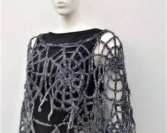Spider web poncho | Etsy