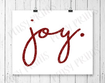 Joy christmas sign | Etsy