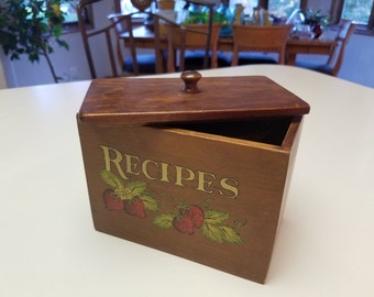 Large recipe box | Etsy