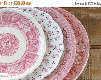 Red transferware | Etsy