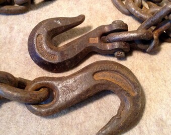 Antique log hook | Etsy