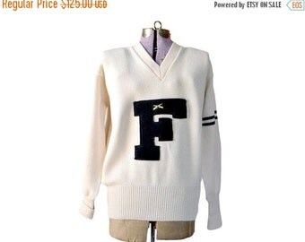 Letterman sweater | Etsy