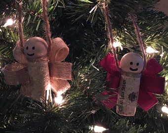 Wine cork angels | Etsy