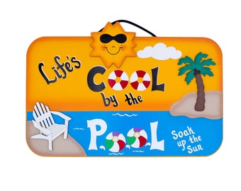 Swimming pool signs | Etsy