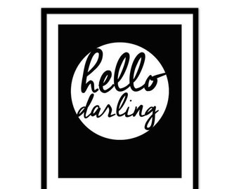 Hello love sign | Etsy