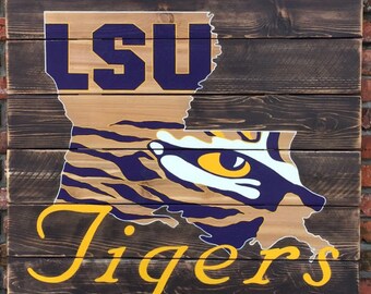 Lsu tiger art | Etsy