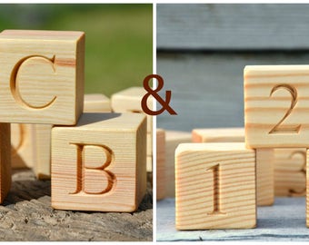 33 Russian Alphabet Wooden Blocks Toy Blocks with Russian