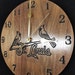 St. Louis Cardinals Wooden engraved clock 12''