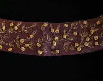 Embroidered belt | Etsy