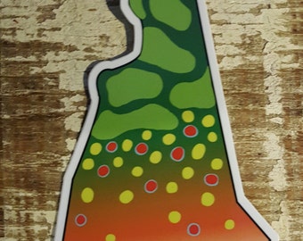 Brook trout decal | Etsy