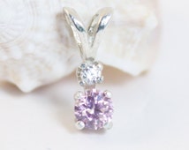 Unique pink stone pendant related items | Etsy