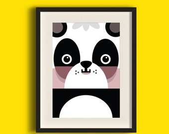 Panda poster | Etsy