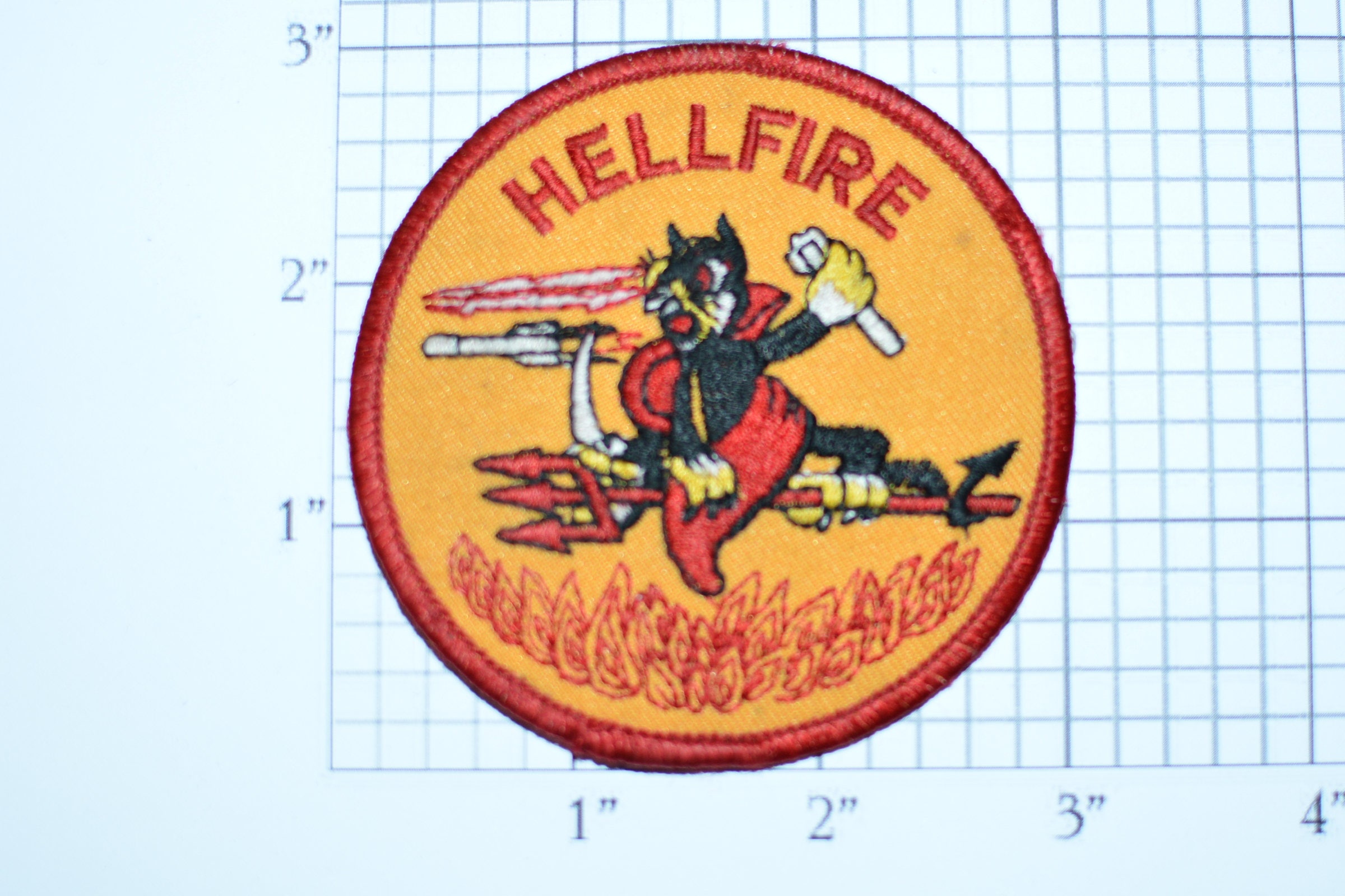 US Marine Corps UMSC Hellfire Missile ASM Fire and Forget Iron-On ...