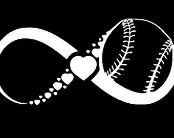 Softball car decal | Etsy