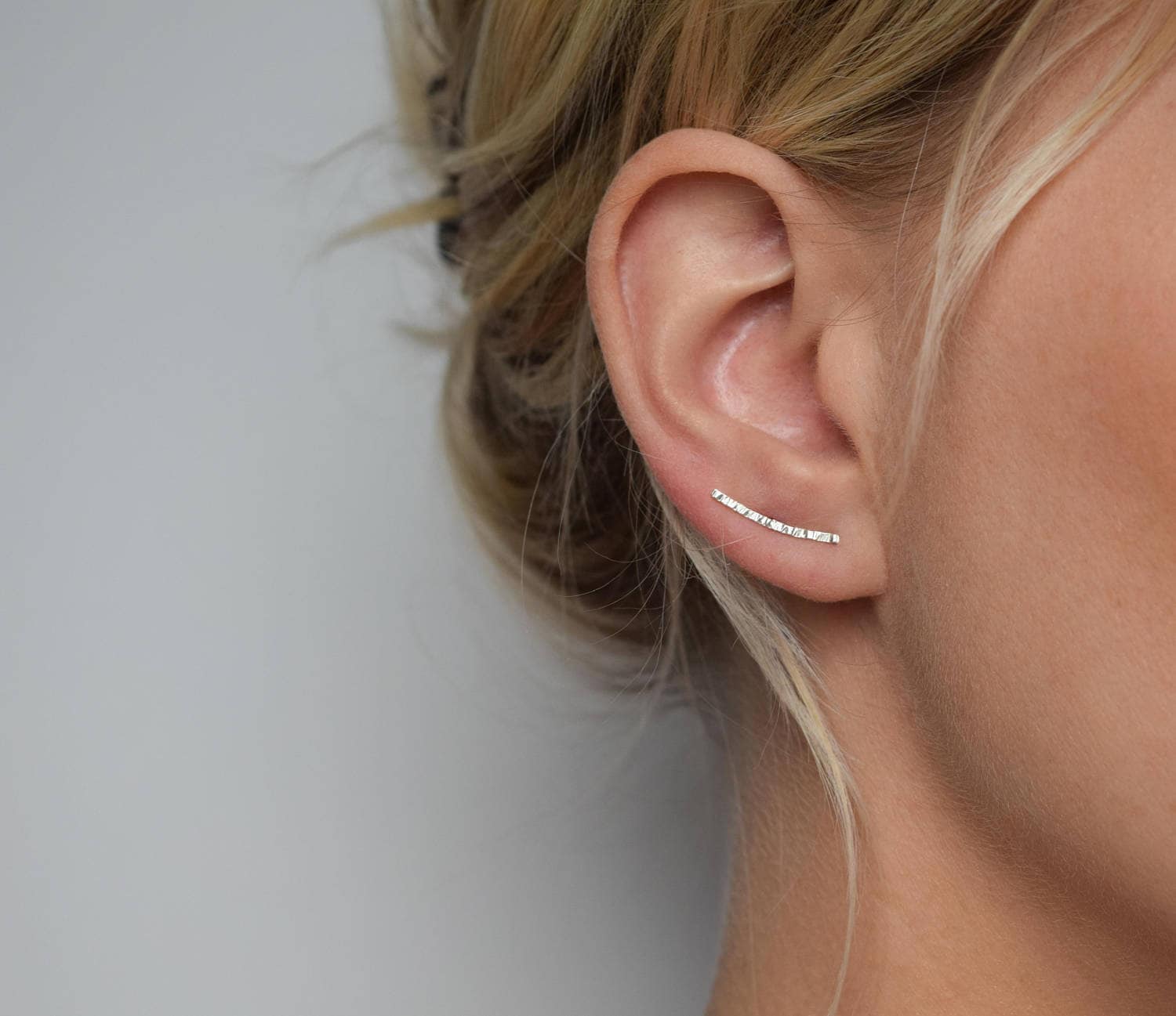 Ear Climber Ear Crawler Ear Cuff Silver Ear Climber