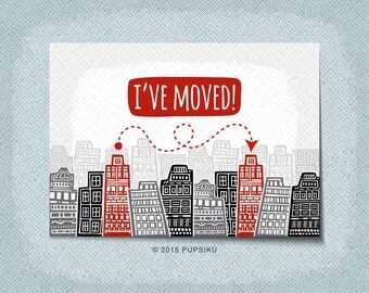 Moving postcard | Etsy